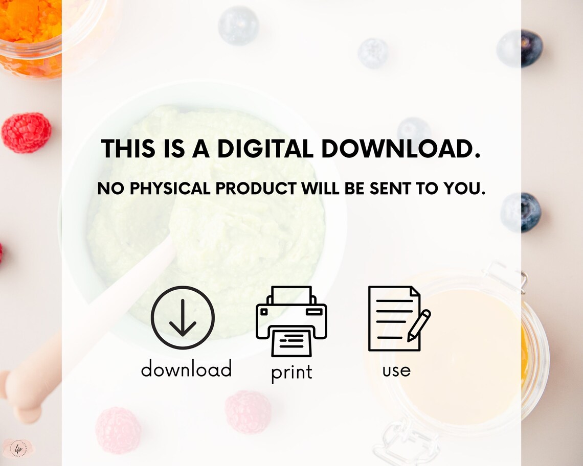 Baby's First 100 Foods | Printable Baby Food Tracker | Starting Solids ...