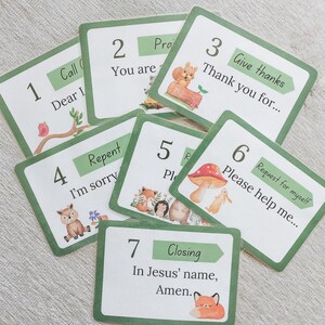 Printable How to Pray Cards for Kids, Teach Little Kids to Pray With ...