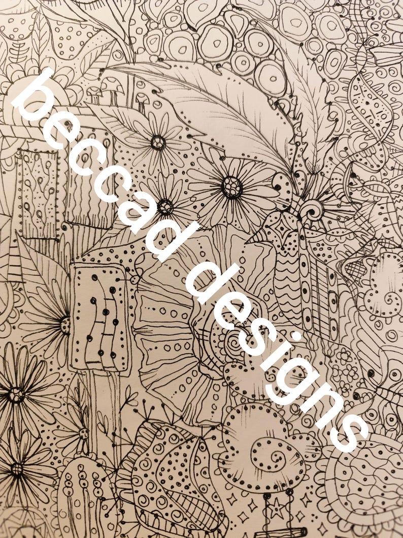 Floral Doodle Patterns - Etsy