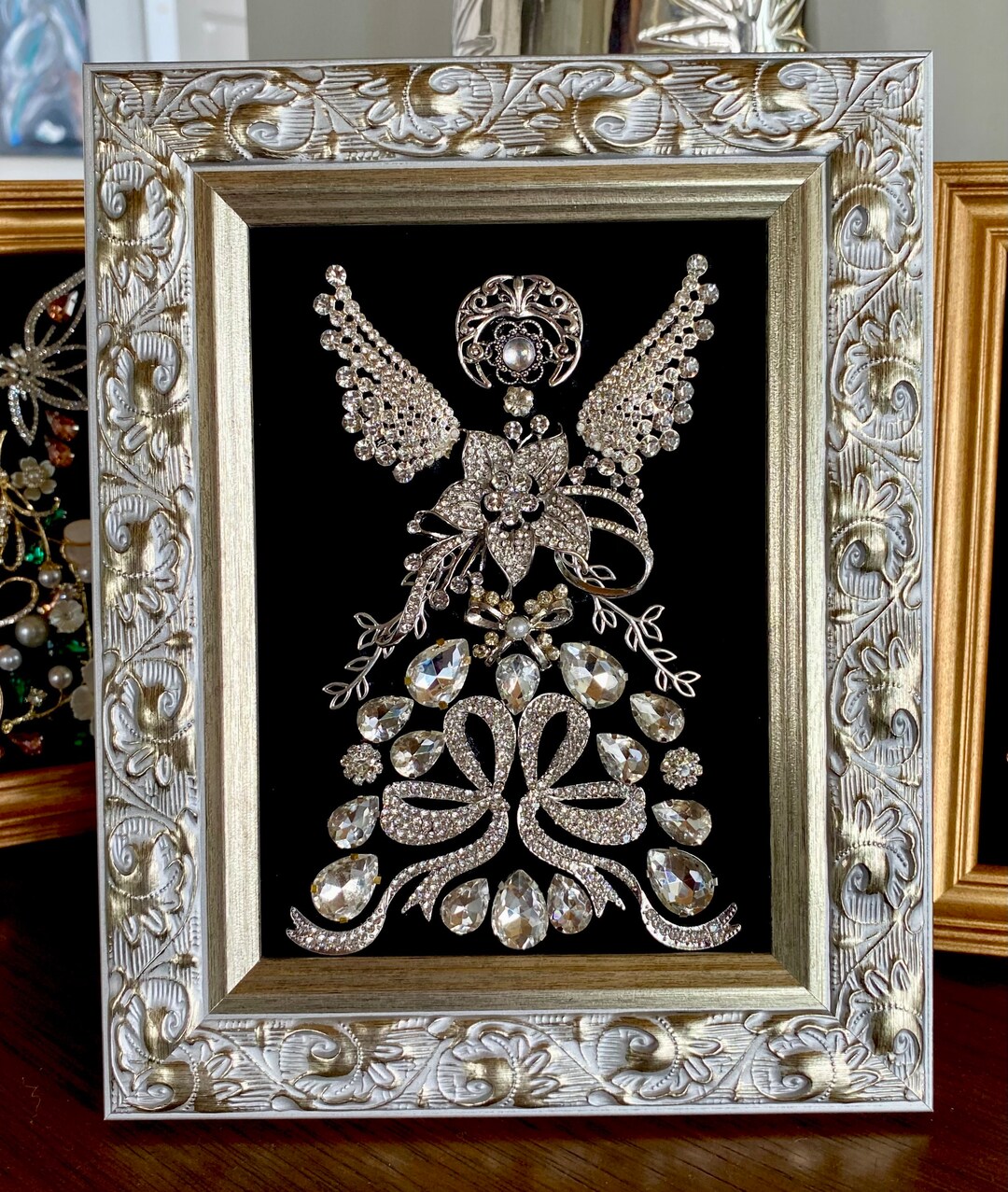 Stunning Jewelry Art Angel Framed 5x7 - Etsy