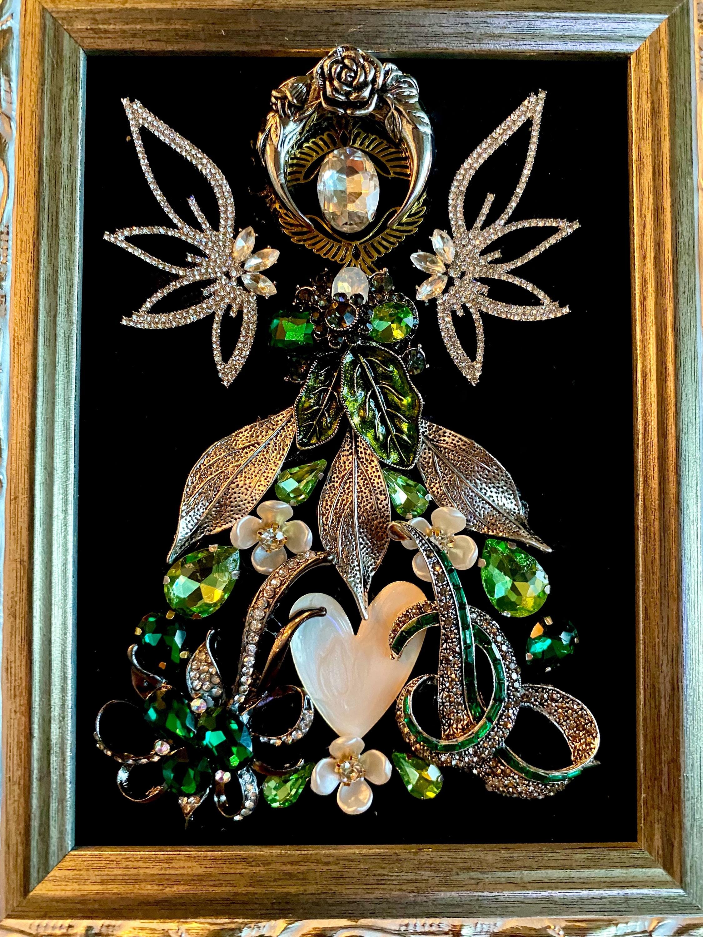 Lovely Jewelry Art Angel Framed 5x7 - Etsy