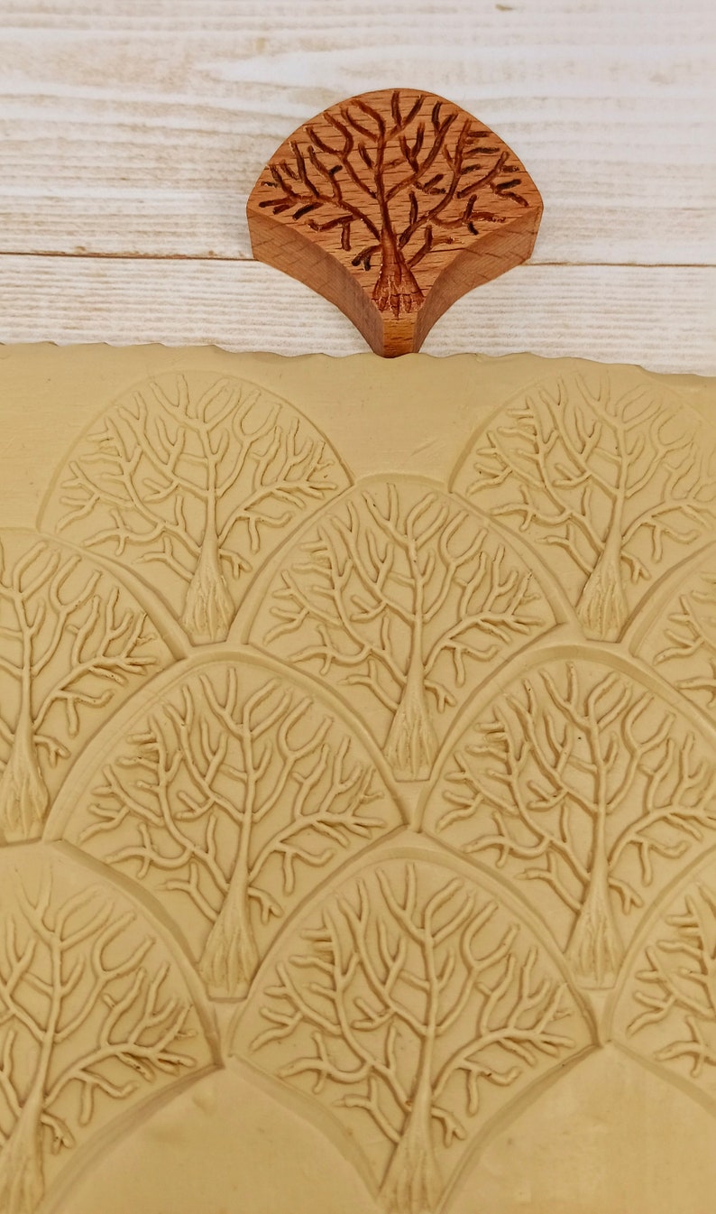 Stamp With a Pattern for Imprint,drawing Tree - Etsy
