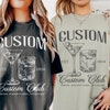 Custom Name Social Club Shirt Luxury Bachelorette Merch Coastal Beach ...