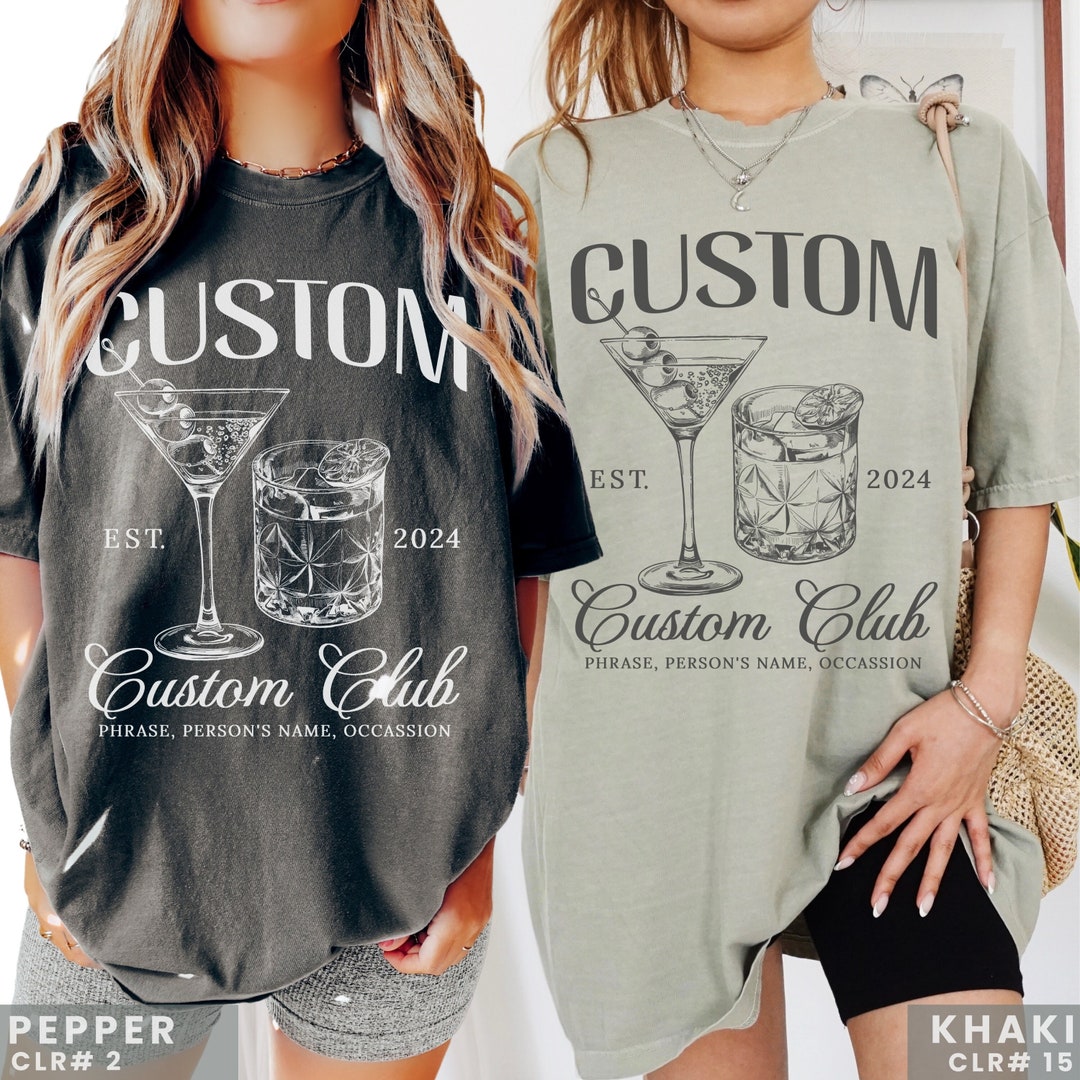 Luxury Bachelorette Merch Custom Social Club Comfort Colors Shirt Wine ...