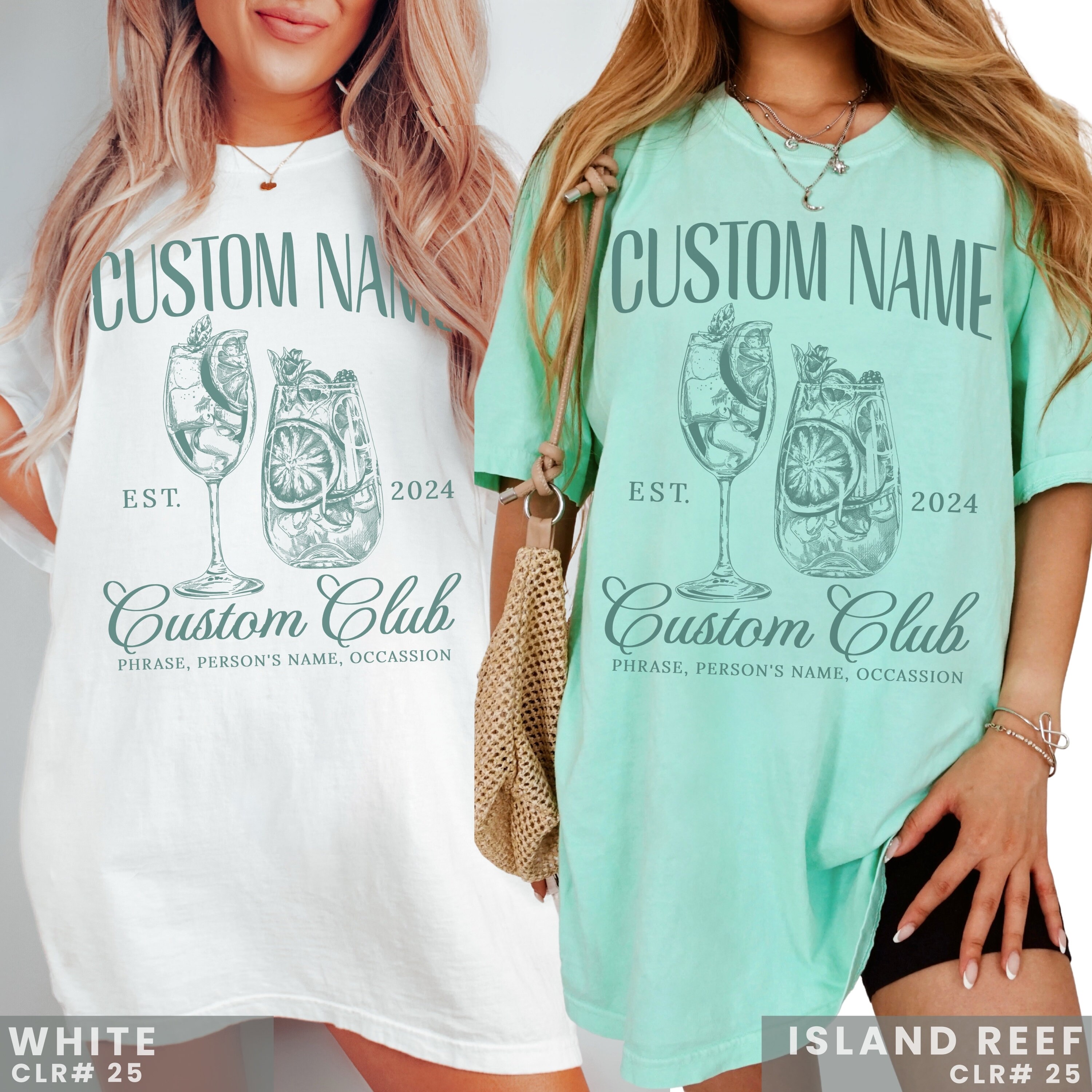 Luxury Bachelorette Merch Custom Social Club Comfort Colors Shirt Wine ...
