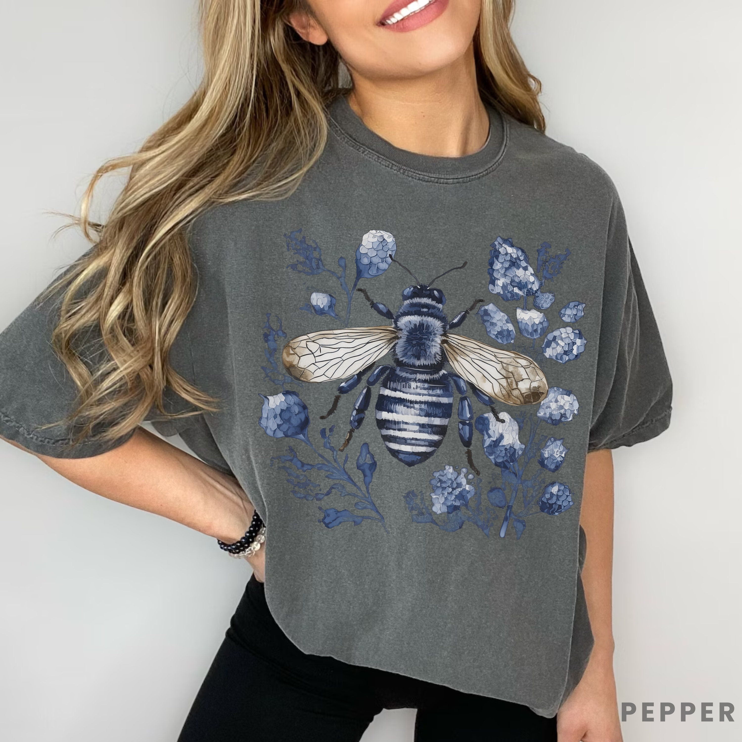 Comfort Colors Bee Shirt Bumble Bee Botanical T-shirt Beekeeper Graphic ...