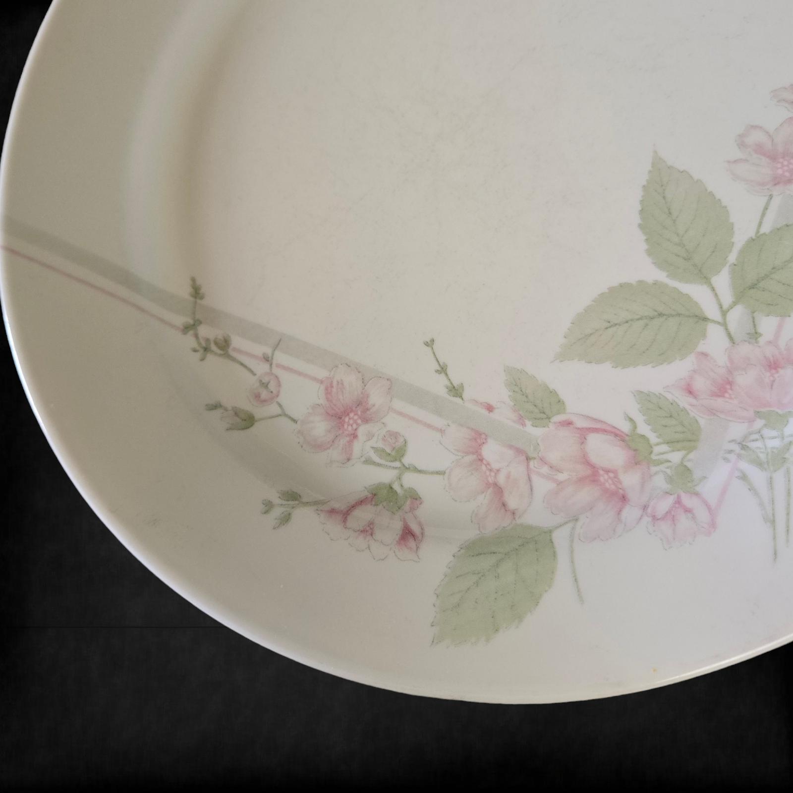 Vintage Corelle Corningware Veranda Pink Green Floral 10 Dinner Plates ...