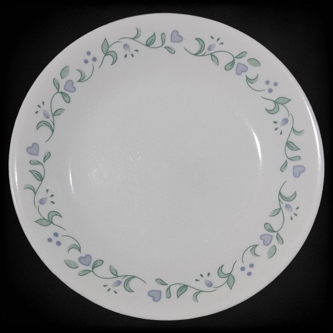 Vintage Corelle Country Cottage Blue Hearts Made in USA Bread and ...