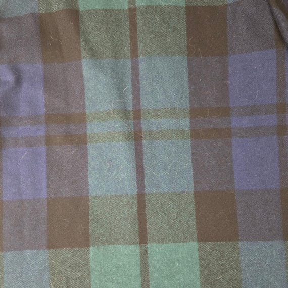 1980s Vintage Pendleton Black Watch Tartan Green Navy… - Gem