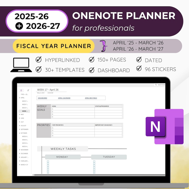One Note Tracker Templates - Etsy