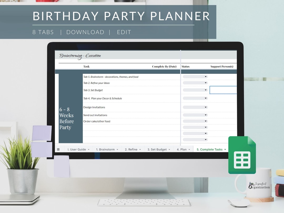 Kids Birthday Party Planner Kids Party Checklist Kids Party Planning ...