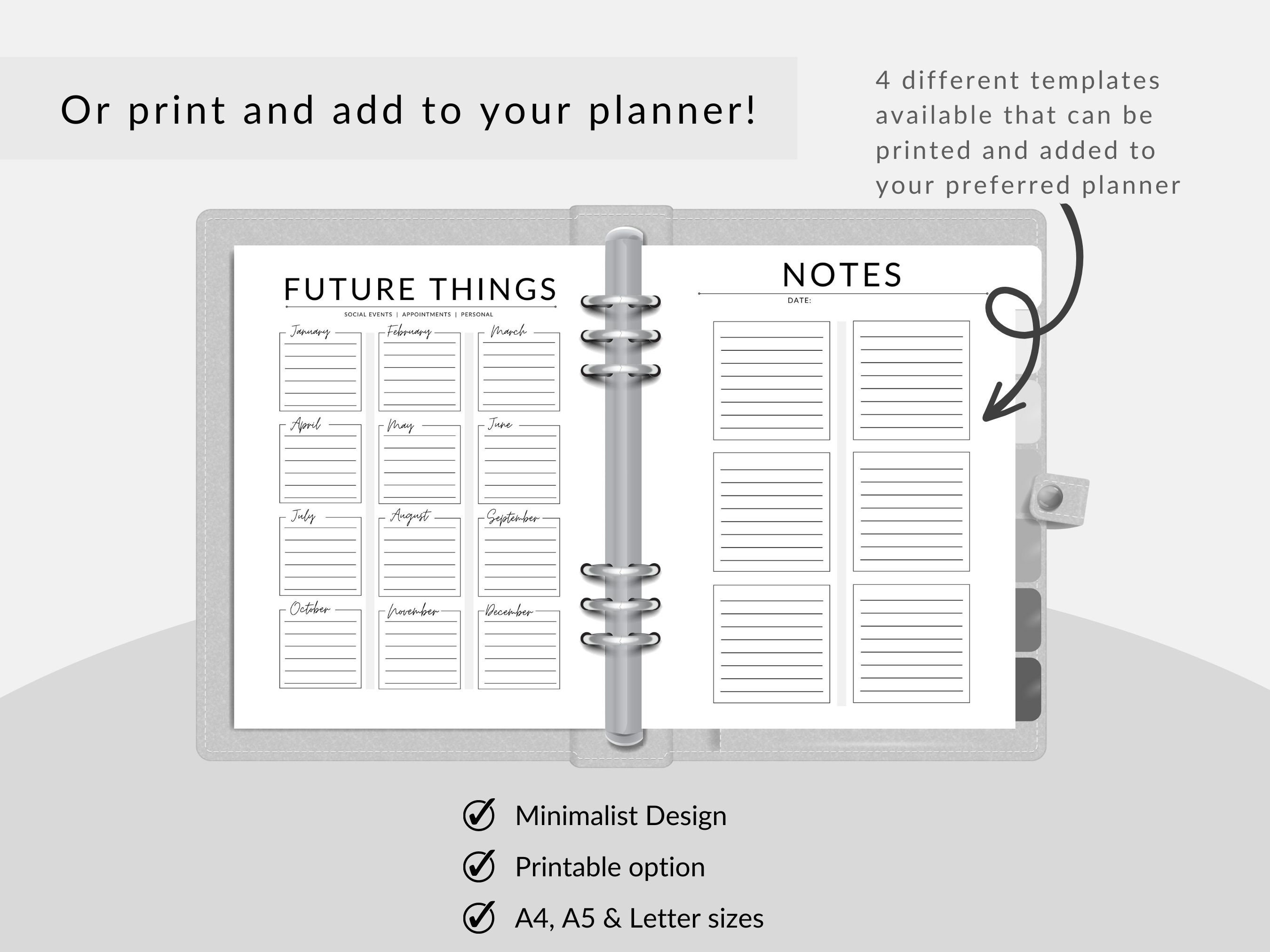 Brain Dump PDF Printable | A4, A5, Letter Brain Dump Templates | to Do ...