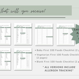 Baby's First 100 Foods Bundle PRINTABLE Baby Led Weaning - Etsy