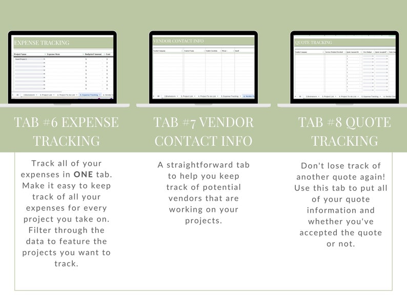 Home Renovation Planner Google Sheets Home Reno Spreadsheet House ...