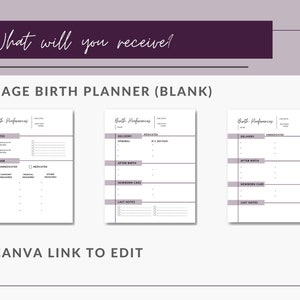 Birth Preferences Bundle | Birth Plan Bundle | Birth Preferences Template | Printable | Editable ...