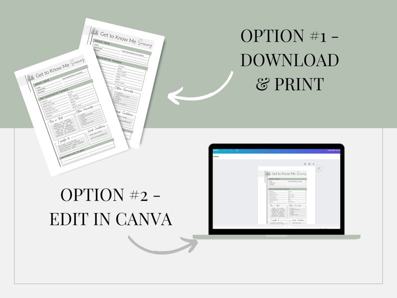 All About Me Survey: Team Building CANVA Template (printable PDF) - Etsy