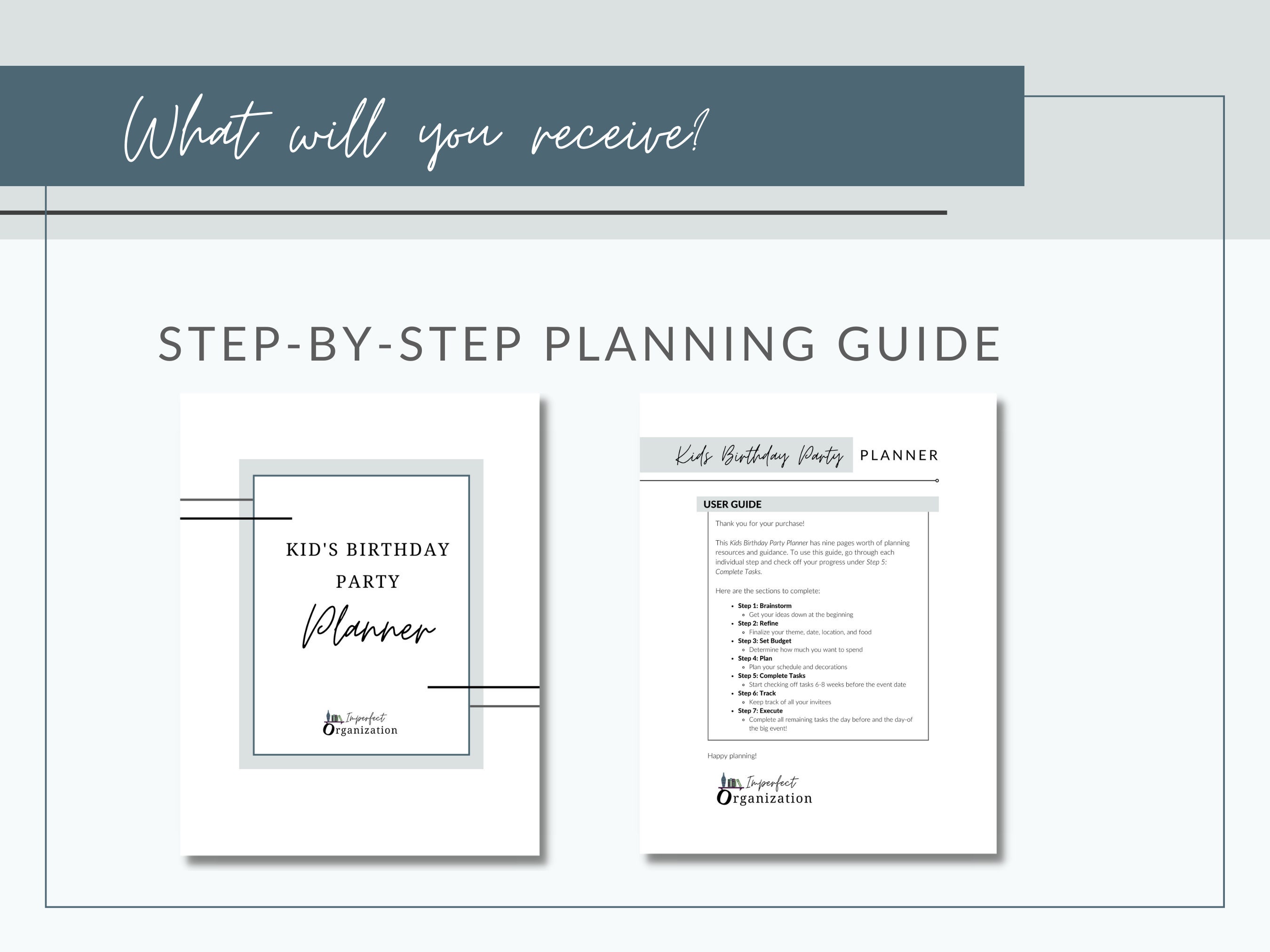 Kids Birthday Planner Kids Party Checklist Step-by-step Party Planning Checklist Printable - Etsy