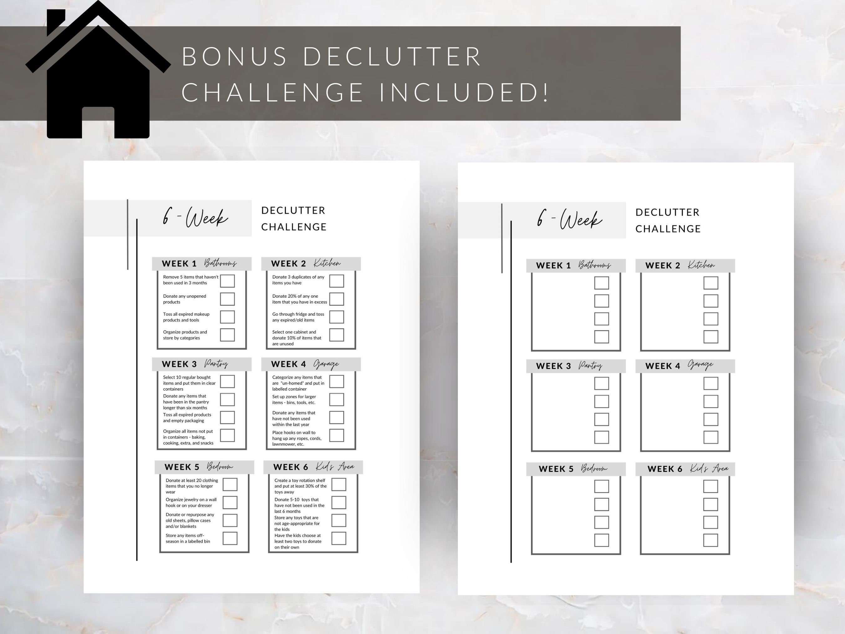 Minimalist Cleaning Checklists — Imperfect Organization