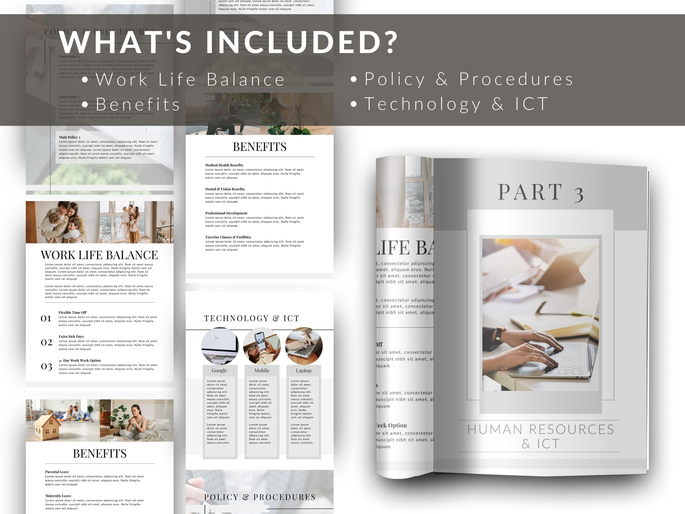 Employee Handbook Template: New Hire Onboarding (CANVA Editable, 34 ...
