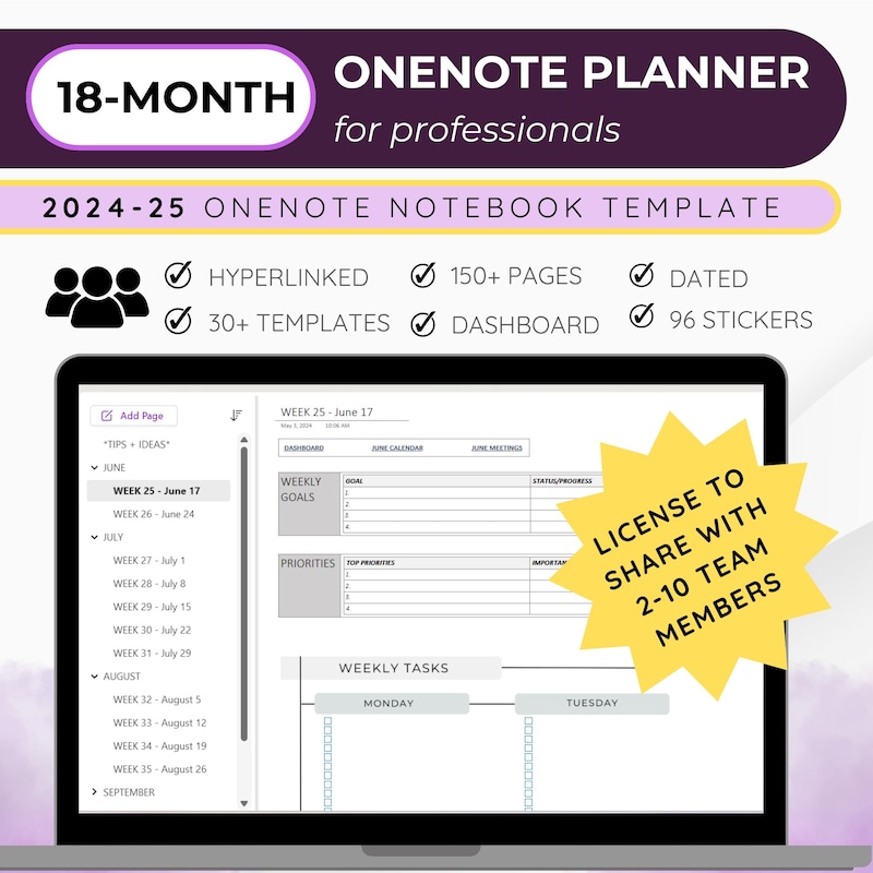 Onenote Templates - Etsy