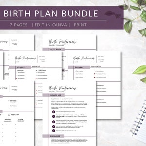 Birth Preferences Bundle | Birth Plan Bundle | Birth Preferences ...