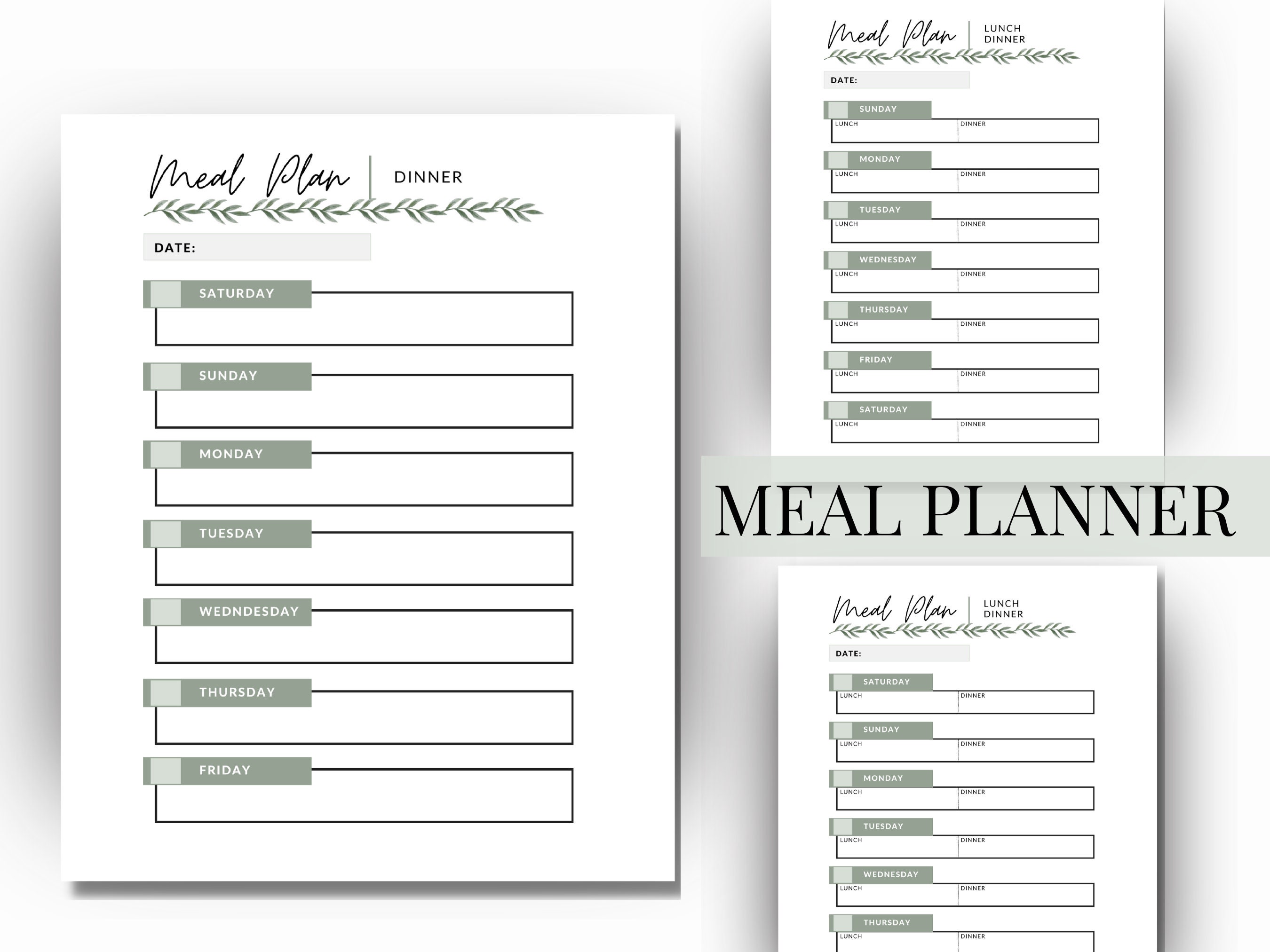 Editable Meal Planner Template, Mom Meal Planner, Printable Family Meal ...