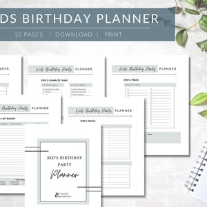 Kids Birthday Planner | Kids Party Checklist | Step-by-step Party ...