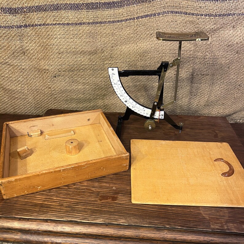Vintage German Art Deco Pendulum Scale by Jakob Maul, 1950s, With ...