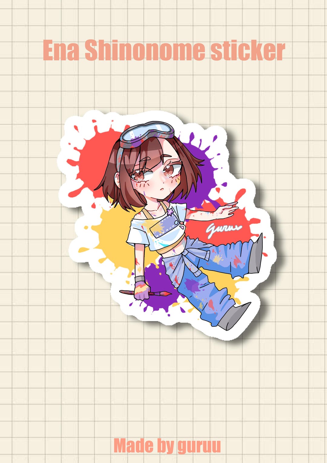 Ena Shinonome Sticker Project Sekai - Etsy