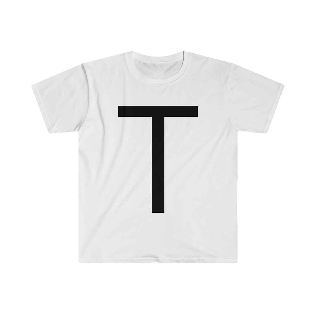 Alphabet Letter T-shirt Letter t - Etsy