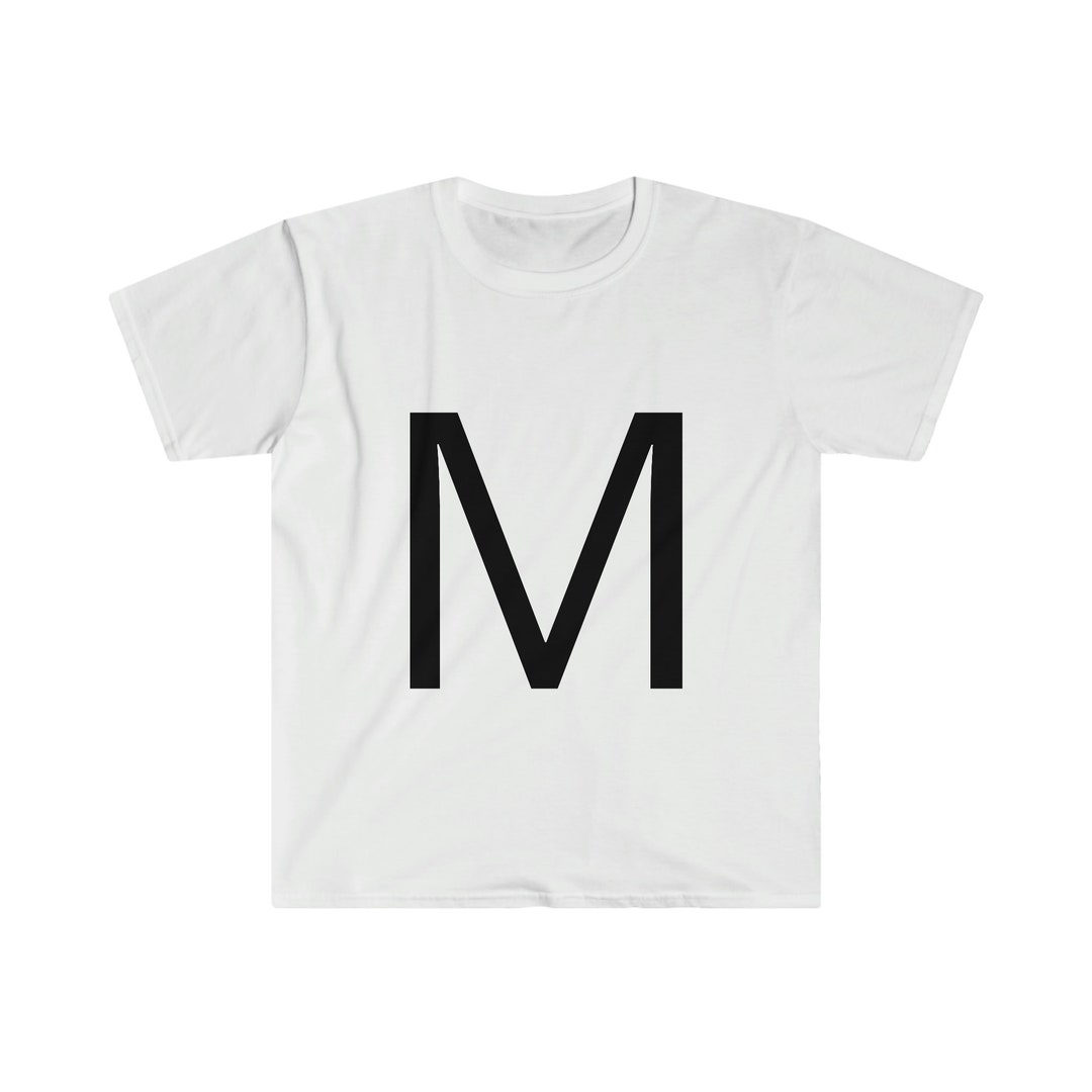 Alphabet Letter T-shirt Letter m - Etsy