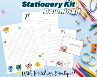 Pen Pal Kit Ages 5-9| Downloadable Stationery| Pen Pal Activity Sheets ...
