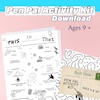 Pen Pal Kit Ages 5-9 Downloadable Stationery Pen Pal Activity Sheets - Etsy
