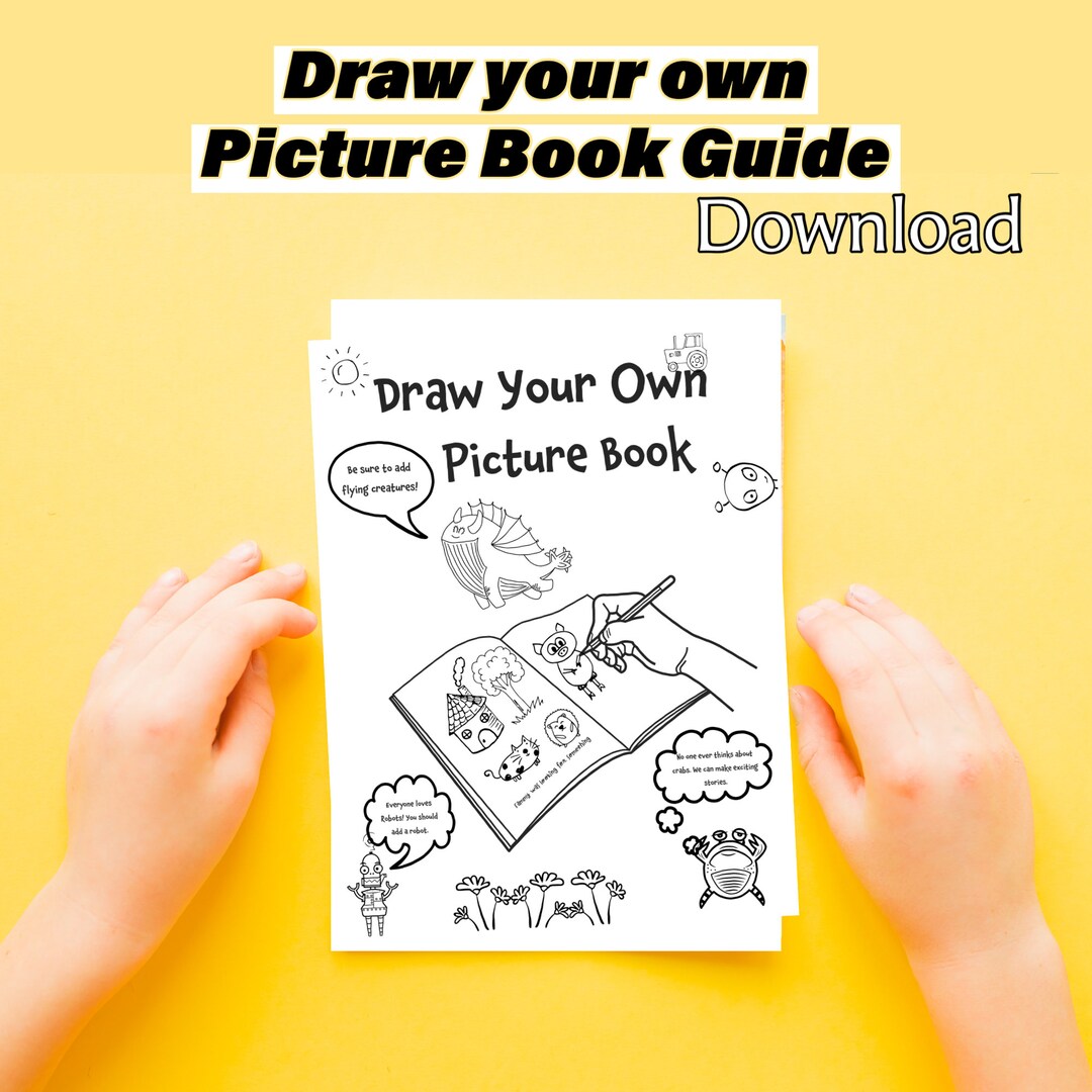 Draw Your Own Picture Book Templatehomeschooling Lesson - Etsy