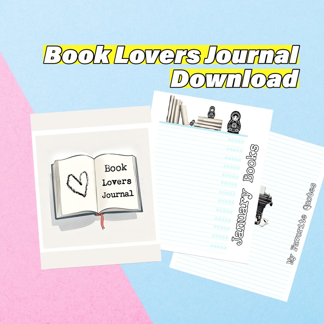 Book Lovers Journal | Reading Tracker|download - Etsy