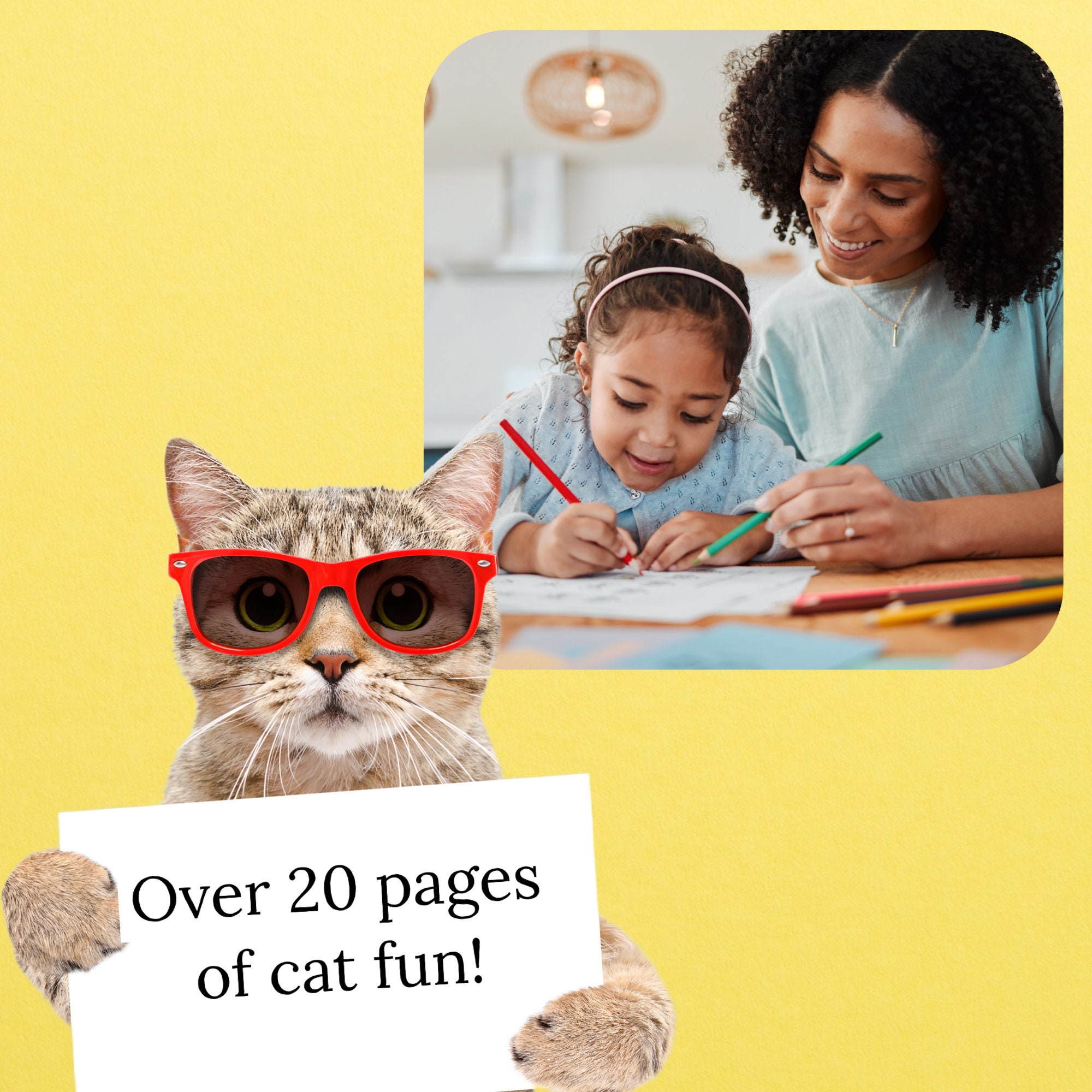 Cat Activity Set: Coloring Pages, Mazes, and More (downloadable) - Etsy