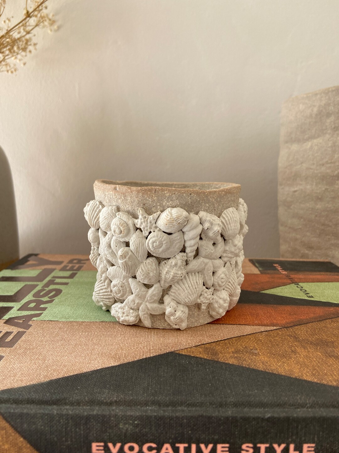 Handmade Ceramic Shell Vase, Coastal Cowboy, Coastal, Beachy - Etsy