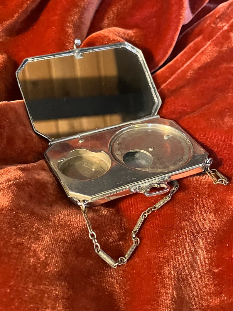EAM Elgin American Art Deco Makeup Compact, Book Piece Circa 1930 - Etsy