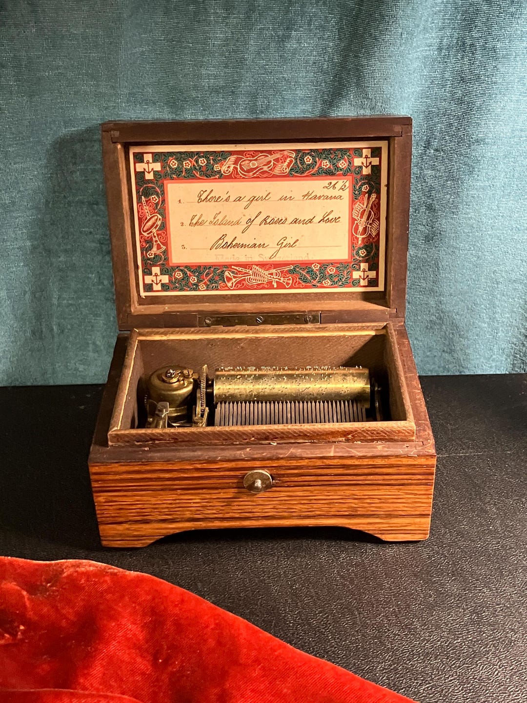 1910's-1920's Thorens Music Box in Excellent Playing Condition, 36 Note ...