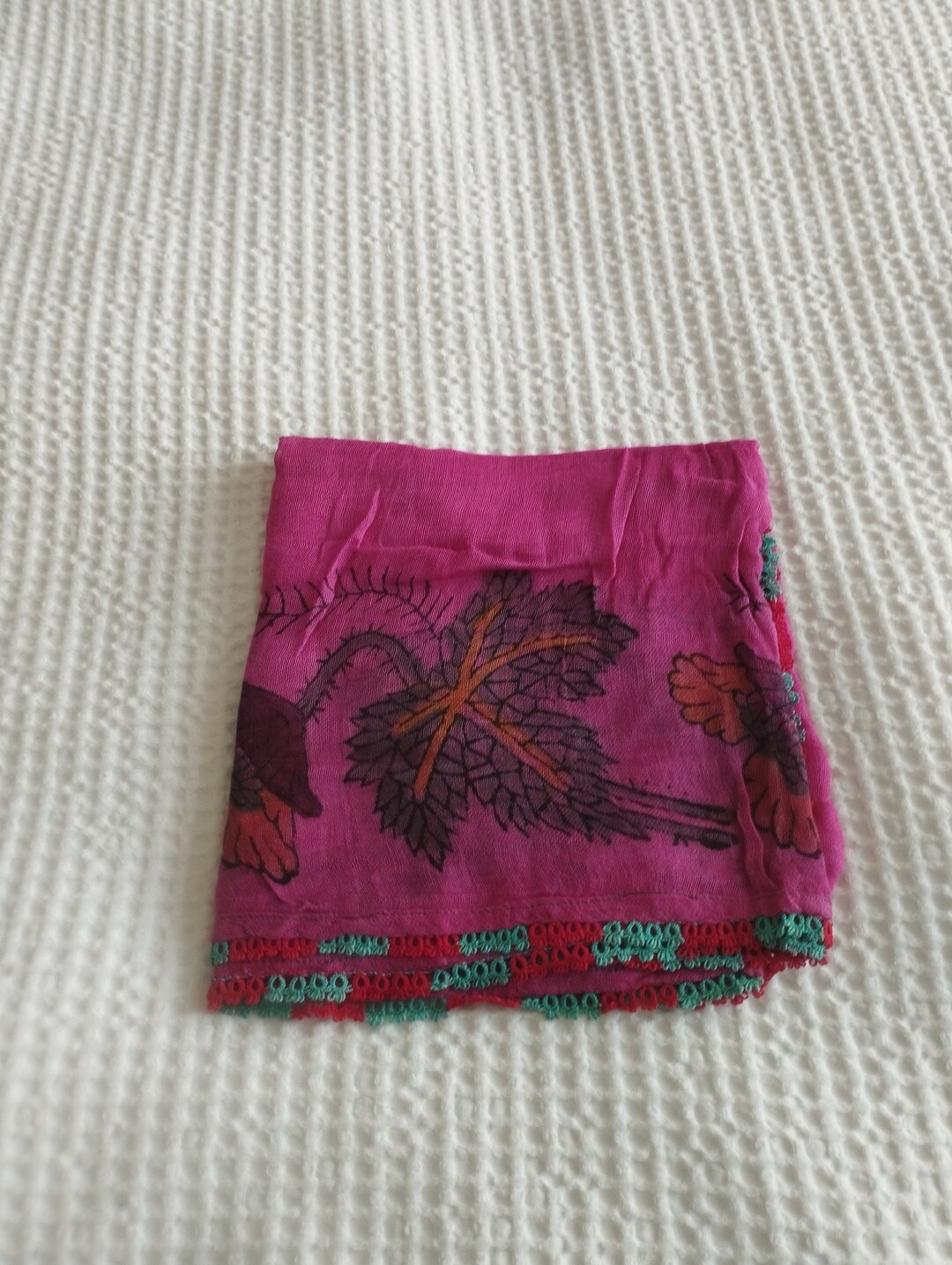 Oya Scarf, Traditional Craft, Woman Fashion, Vintage Yazma, 4 Side ...