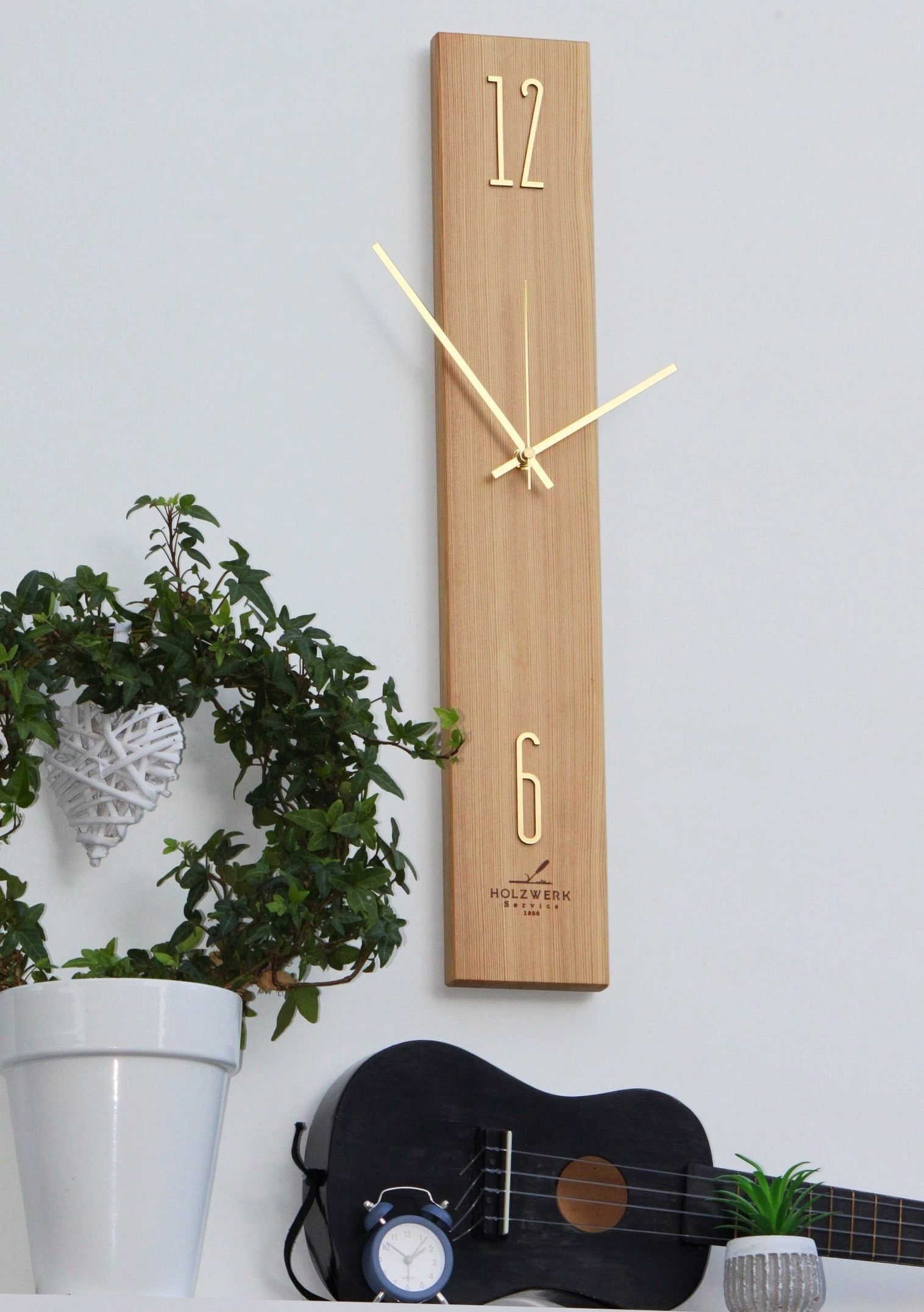 Wooden Wall Clock, Siberian Larch Clock, Unique Wall Clock - Etsy