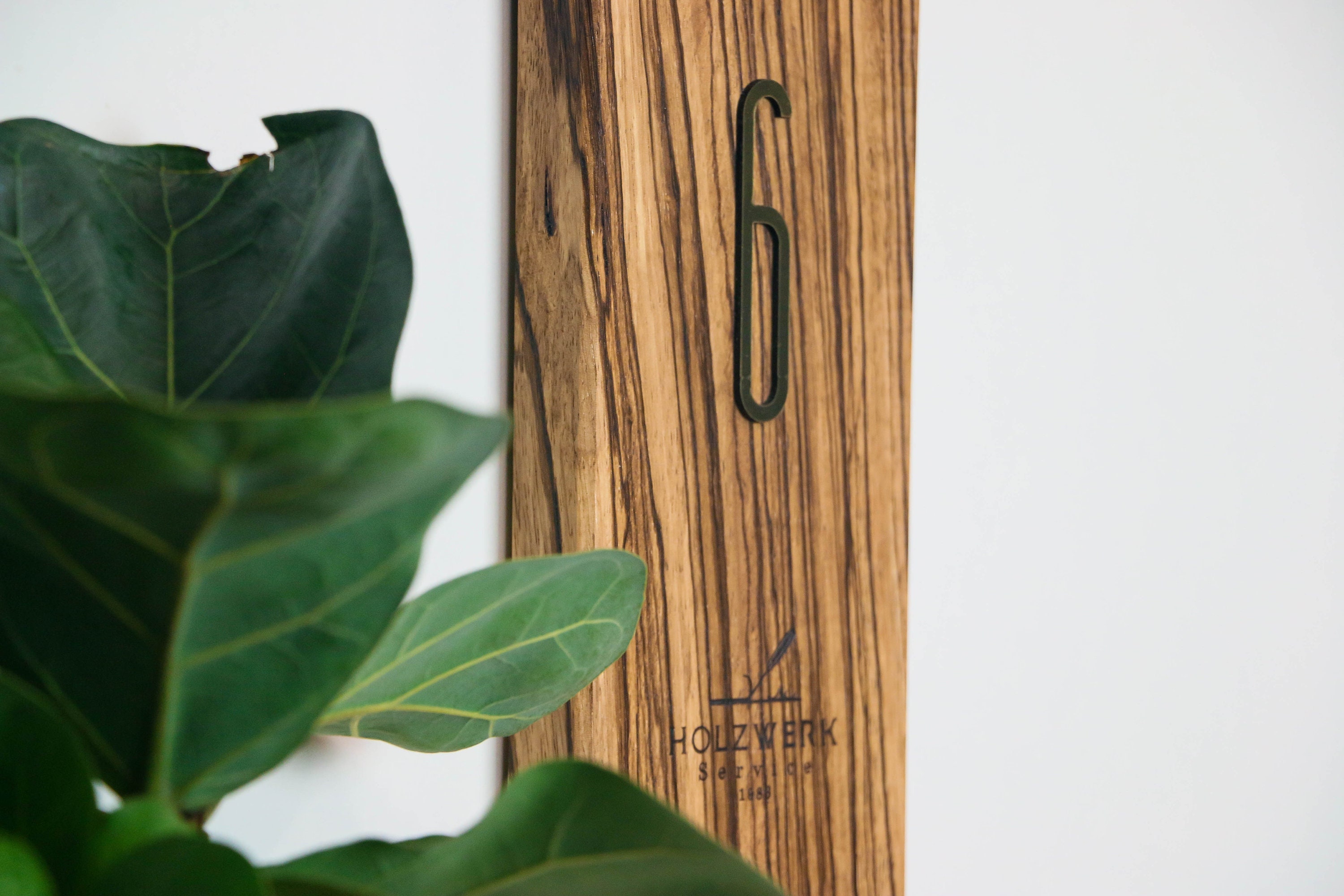 Modern Wall Clock, Wooden, Minimal Design, Zebrano Wood, - Etsy
