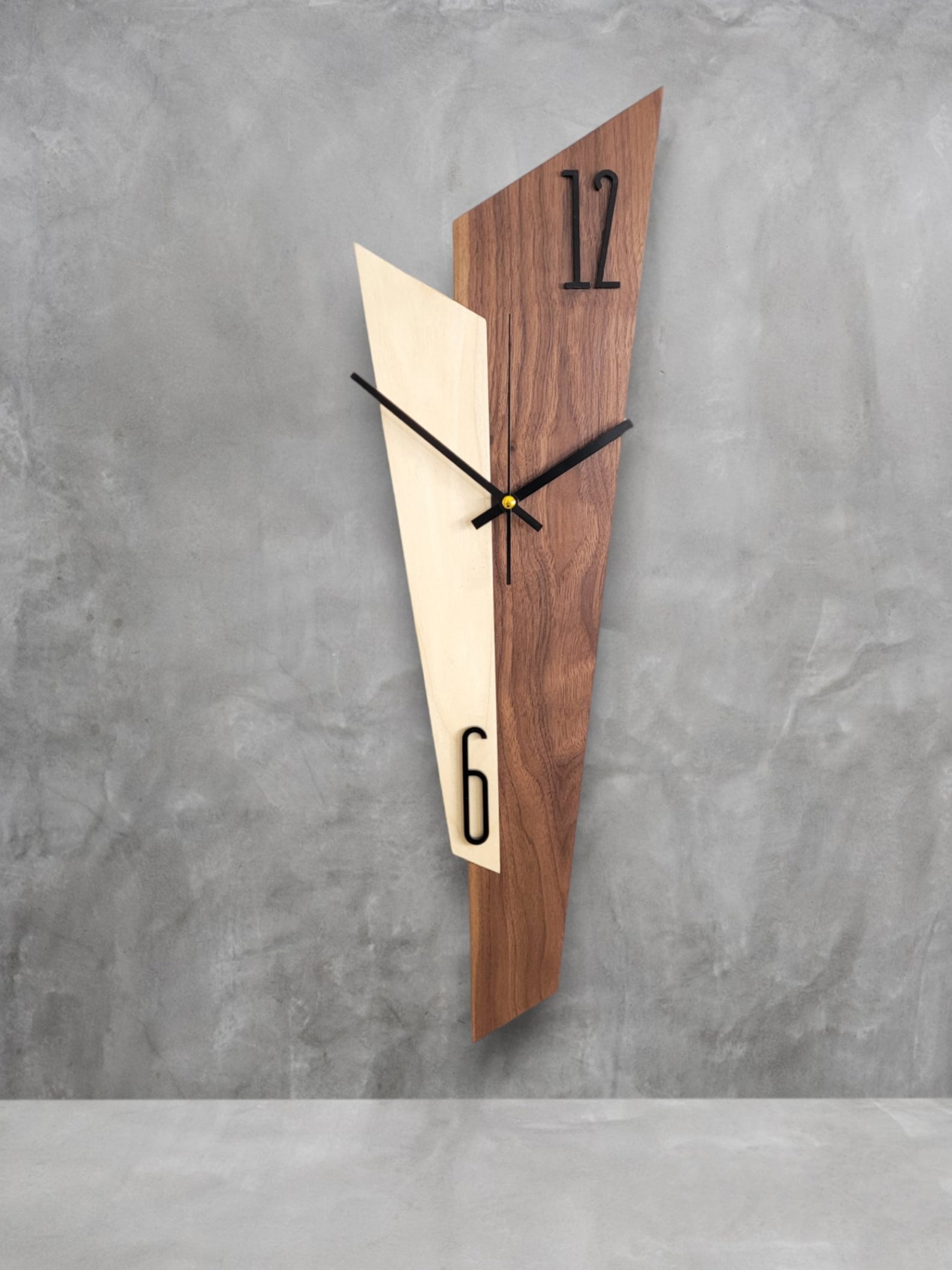 Wooden Wall Clock, Modern, Unique Walnut, Wall Design. - Etsy
