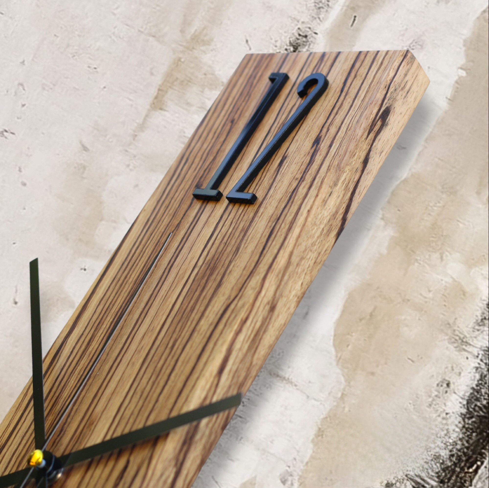 Unique, African Zebra Wooden Wall Clock - Etsy