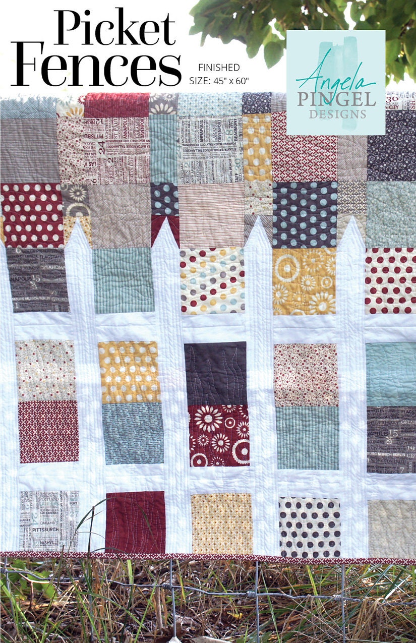 Picket Fences Crib Quilt Pattern PDF, Baby Quilt Pattern, Quilting ...