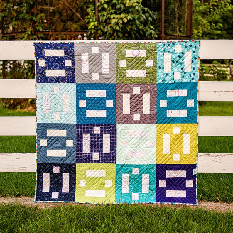 Code Word Quilt Pattern, Modern Quilt Pattern, PDF Quilt Pattern ...