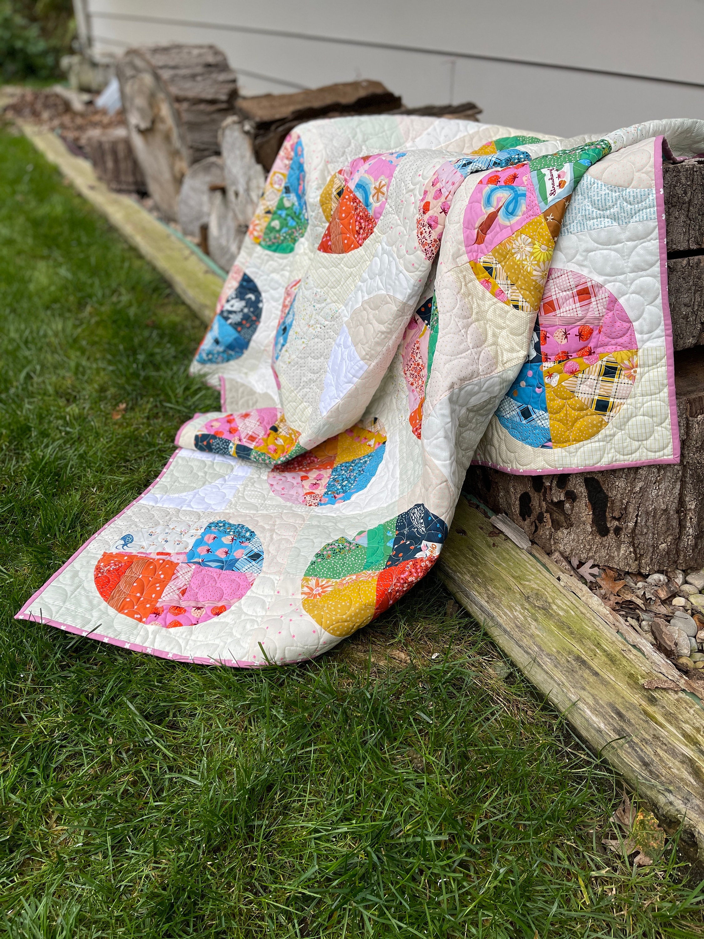 Cast Offs Quilt Pattern, Modern Scrap Quilt Pattern, Quilt Patterns PDF ...