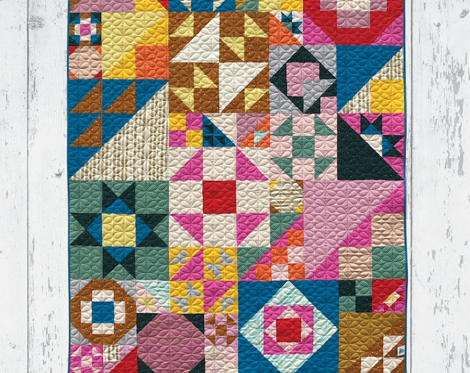 Spotlight Quilt Pattern PDF, Modern Circle Quilt Pattern, Curved Piece ...
