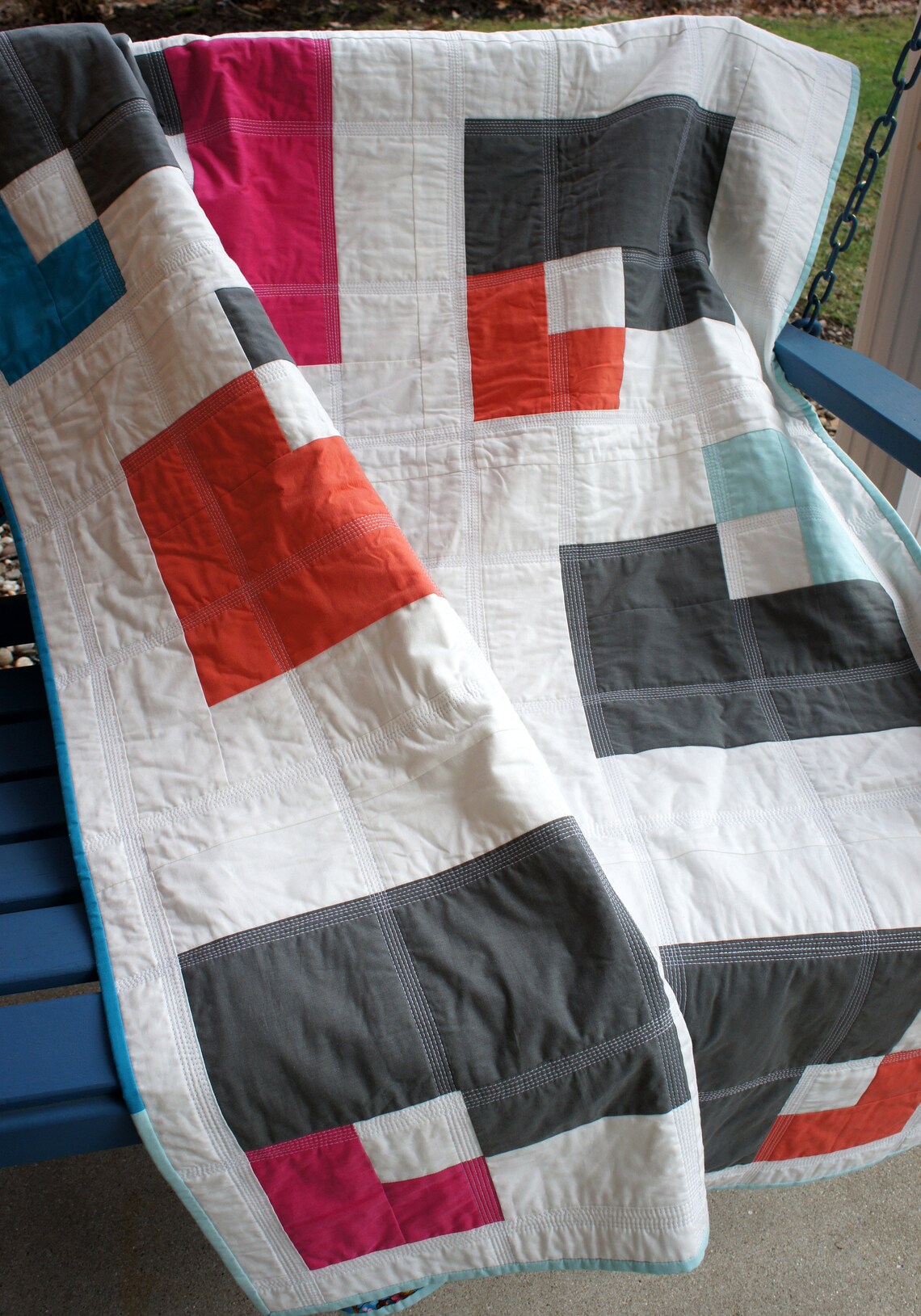 Upstaged Quilt Pattern PDF, Gender Neutral Quilt Pattern, Modern Quilt ...