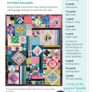 Hidden Agenda Quilt Pattern PDF, Diamond Fussy Cut Quilt Pattern, Modern Quilt Pattern, PDF ...
